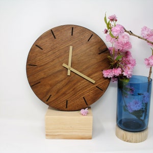Dark Wood Wall Clock - Etsy