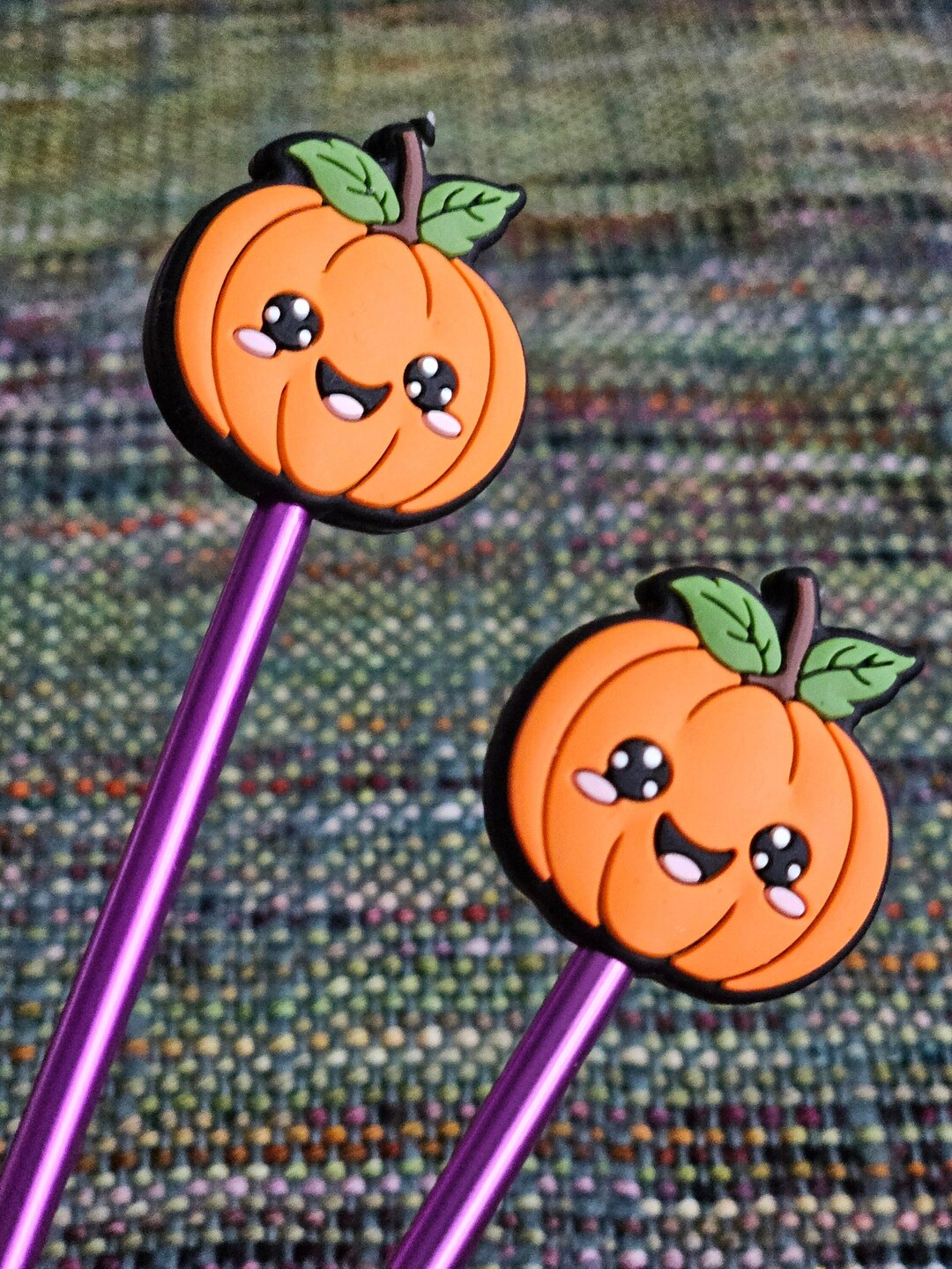 Happy Pumpkin Needle Stopper Protector - Set of 2 Needle Point ...