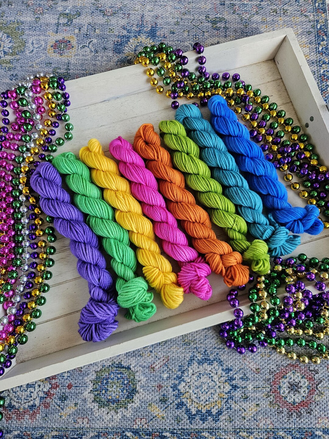 Mardi Gras Parade DK Mini Set of 8 Bright Tonal 20gram Minis for ...