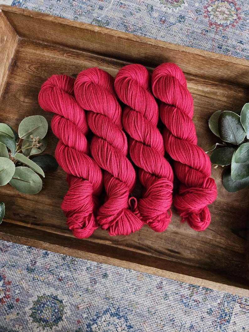 Resist (red) Melt the Ice Hat Worsted Weight Hand Dyed Superwash Tonal ...