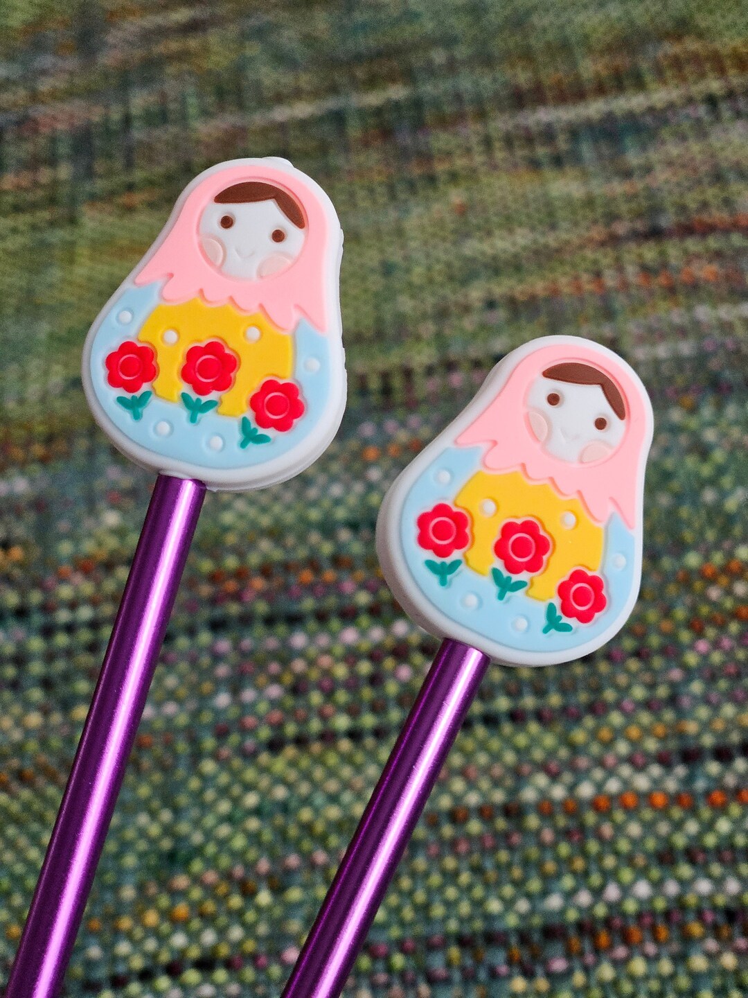 Matryoshka Doll Needle Stopper Protector - Set of 2 Needle Point ...