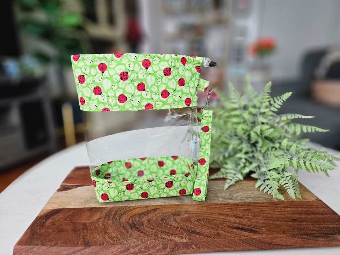 Ladybugs (lady Bugs) - Small Clear Vinyl Drawstring Bag 360 Degree ...