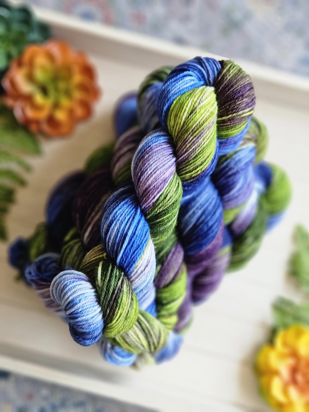 Magical Smokies (smoky Mountains) DK Hand-dyed Yarn | Variegated Hand ...