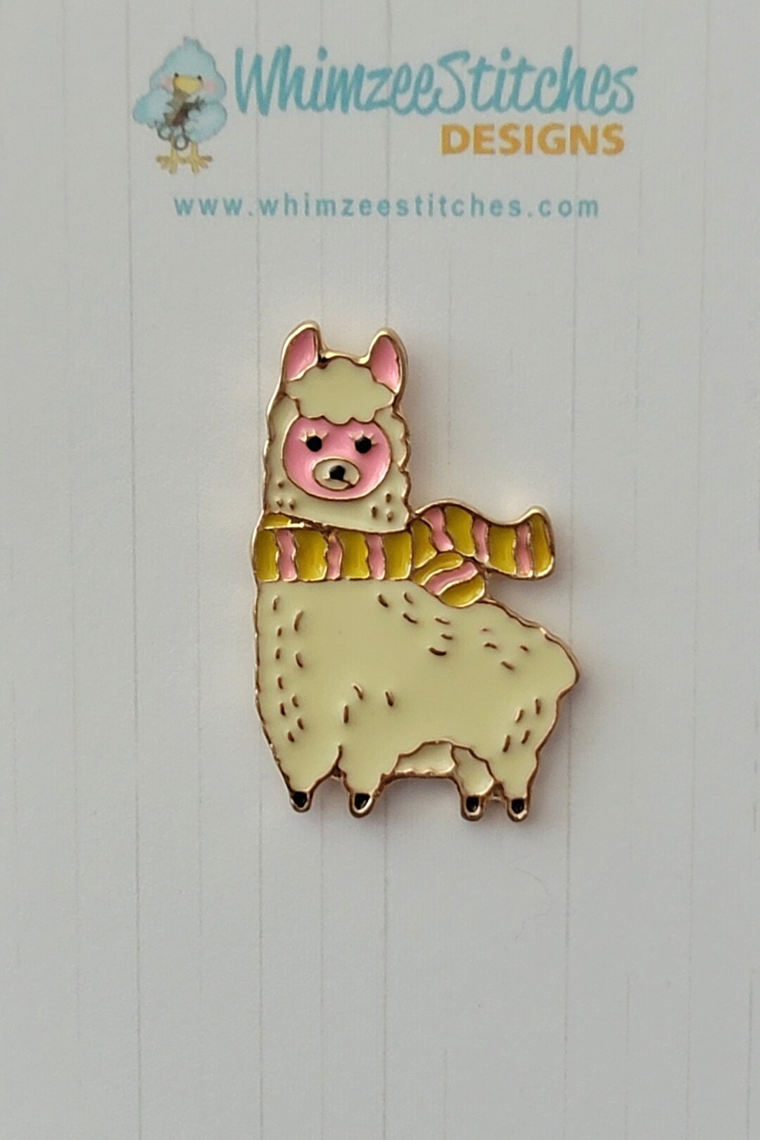 Llama Wearing Scraf Hard Enamel Pin, Sheep Pin, Crafters Knitters ...
