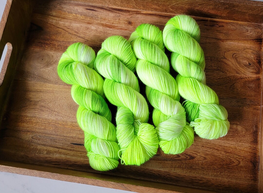 Lime Margarita (chartreuse Green Yellow) Standard Sock Yarn ...