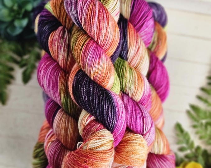 Hey Boo! - 2 Ply Twist Fingering Yarn | Halloween Vibrant Variegated ...