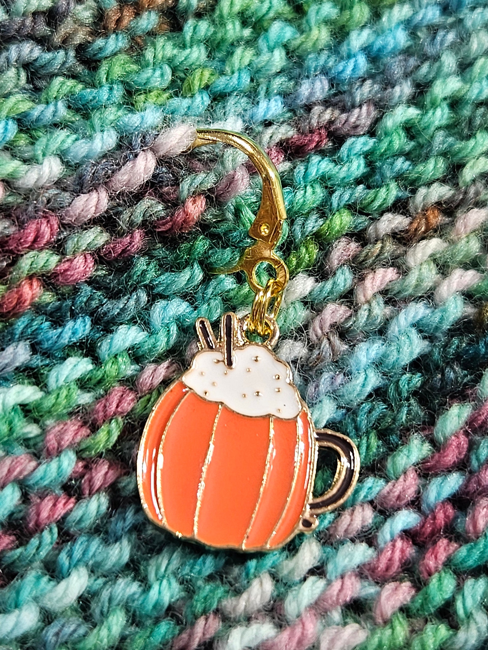 PSL Pumpkin Spice Latte (single) Stitch Marker Progress Keeper With ...