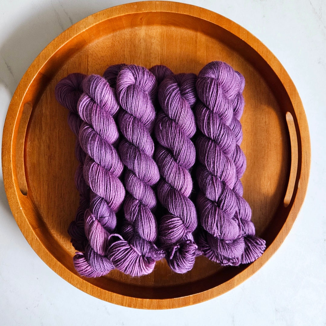 Eminence Purple 50gram Half Skein - Deluxe Soft Sock Fingering Weight ...