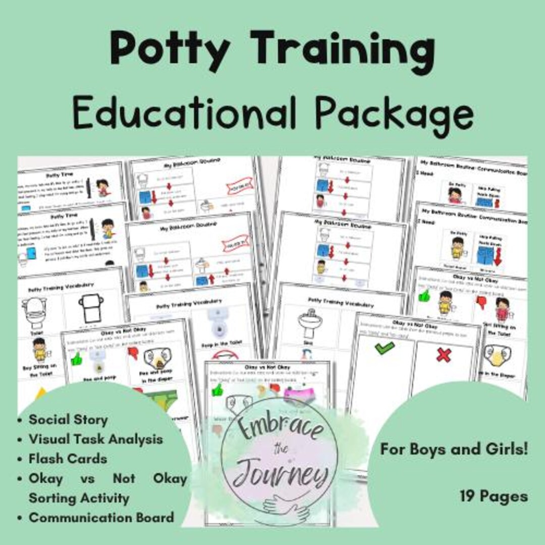 Toilet Potty Training I Visuals I Social Stories I Task Analysis I ...