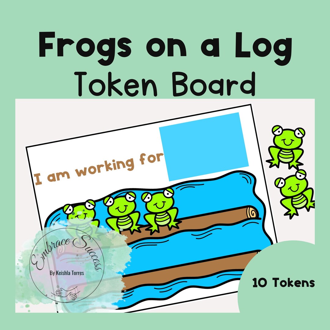 Frogs on a Log-token Board - Etsy