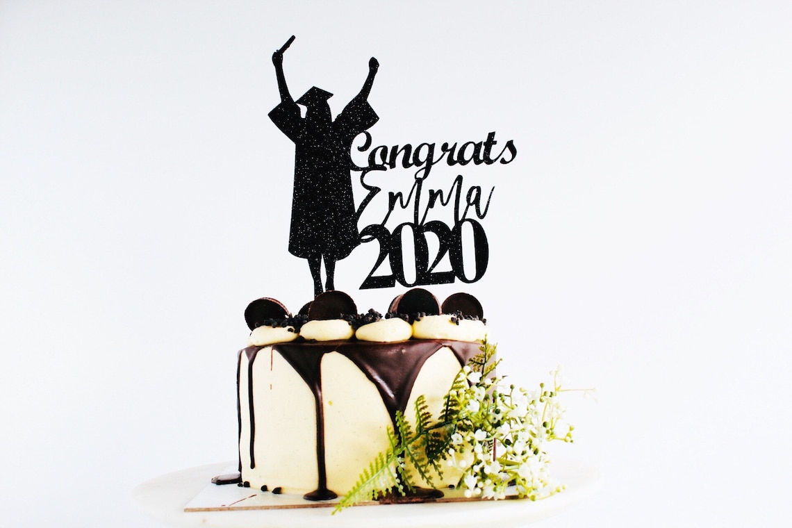 Graduation Cake Topper Class of 2020 Personslised Cake Topper | Etsy UK