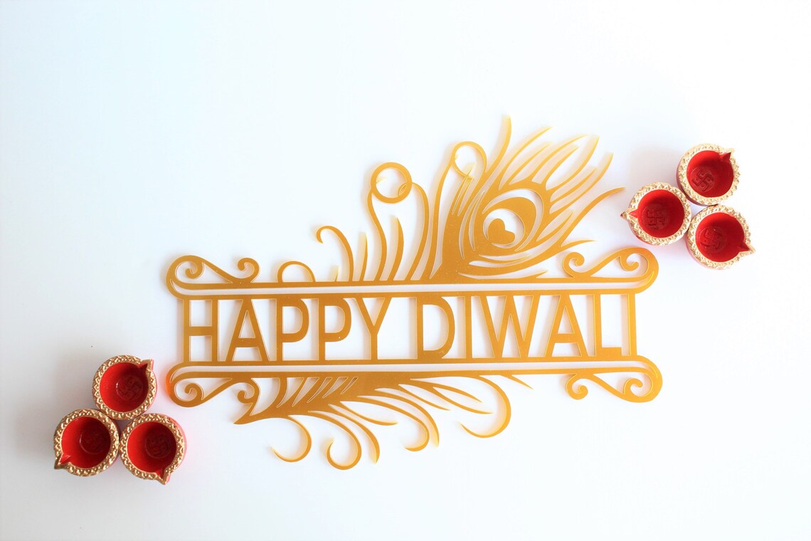 Happy Diwali sign Diwali sign acrylic wall hanging | Etsy