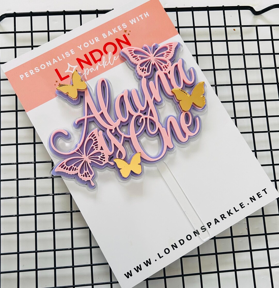 Butterfly Cake Topper | One Cake Topper | First Birthday | Butterfly ...