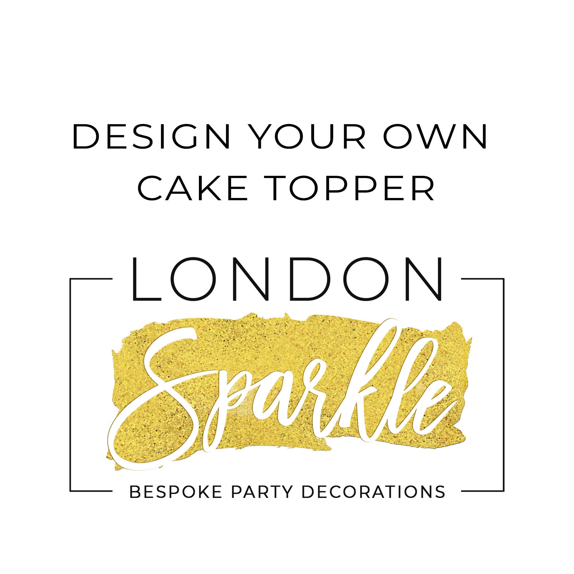 Custom cake topper Design your own topper name and age | Etsy