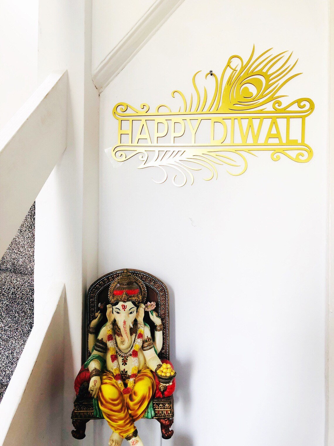 Happy Diwali sign Diwali sign acrylic wall hanging | Etsy
