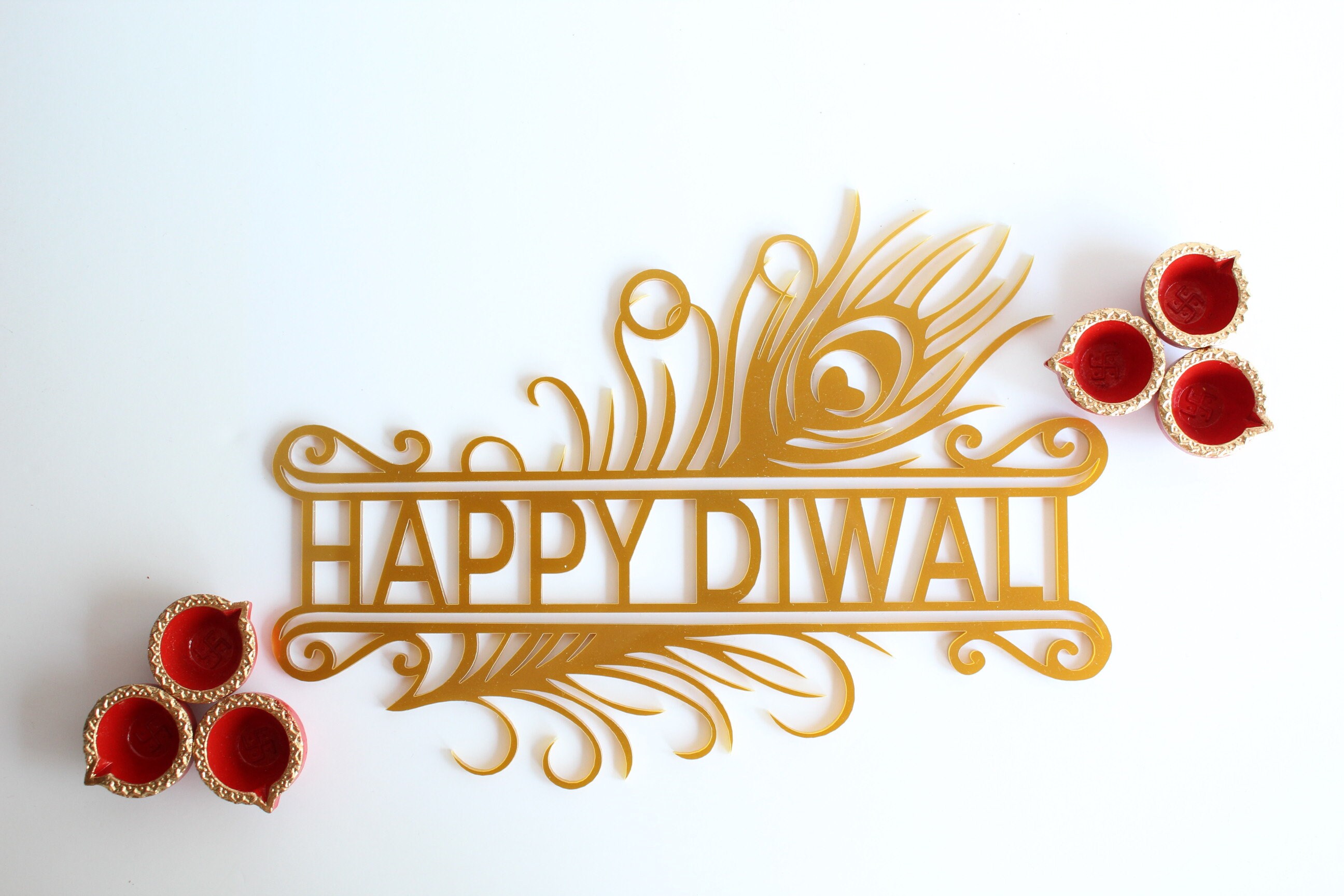 Happy Diwali Sign Diwali Sign Acrylic Wall Hanging - Etsy UK