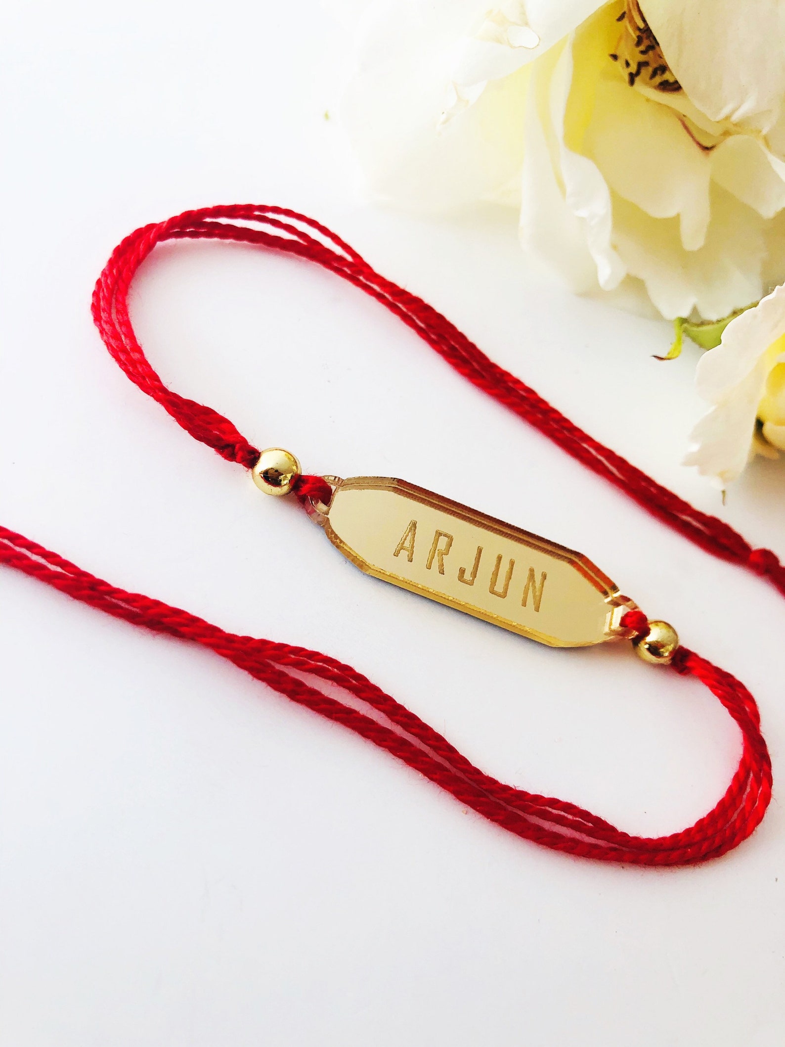 Personalised Rakhi Gold Rakhi Name Rakhi Rakhri Raksha - Etsy UK