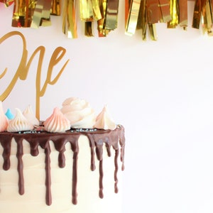 One Acrylic Cake Topper, 1 Number Cake Topper, Milestone Birthday ...