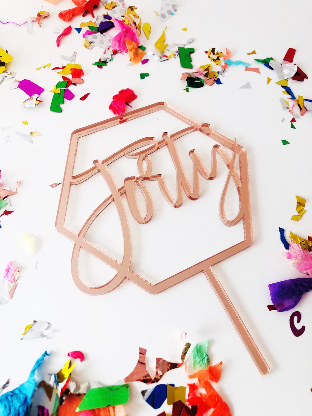 Forty Acrylic Cake Topper, 40 Number Cake Topper, Milestone Birthday ...