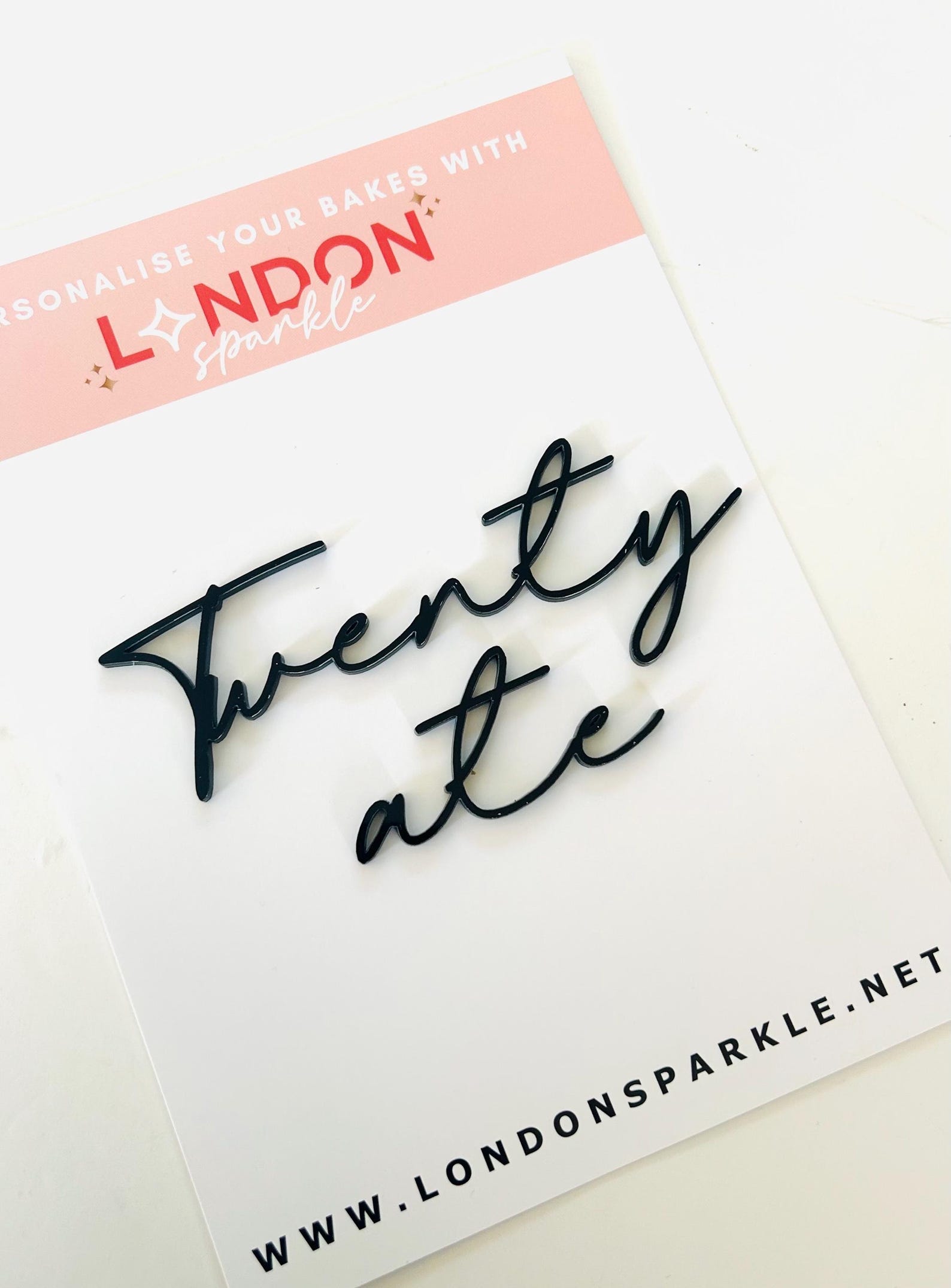 Twenty Ate Acrylic Cake Topper: Birthday Cake Charm - Etsy