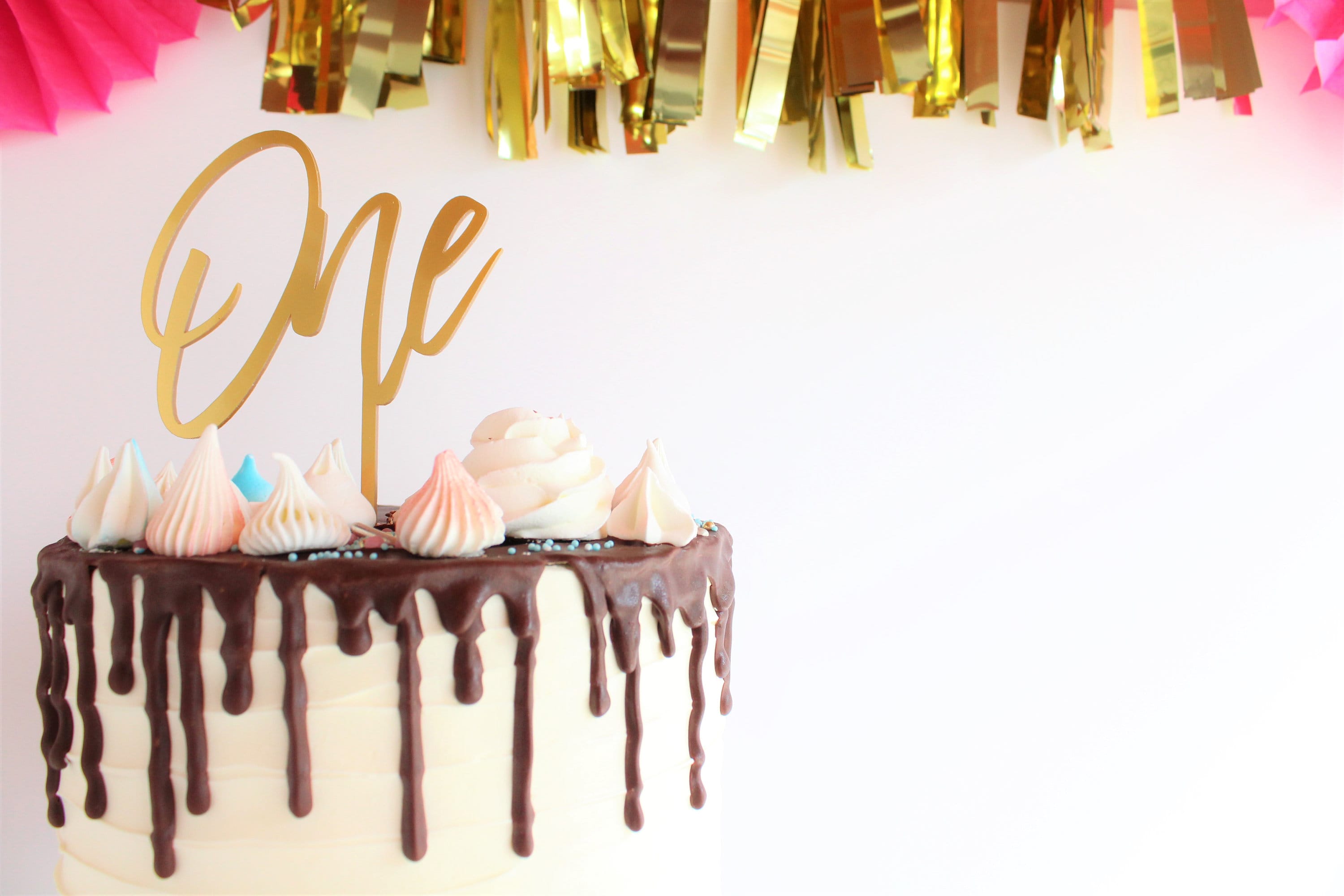 One Acrylic Cake Topper 1 Number Cake Topper Milestone - Etsy