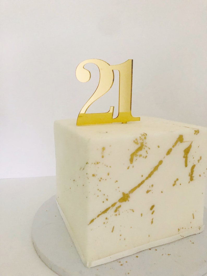 21 Twenty One Cake Topper Acrylic - Etsy