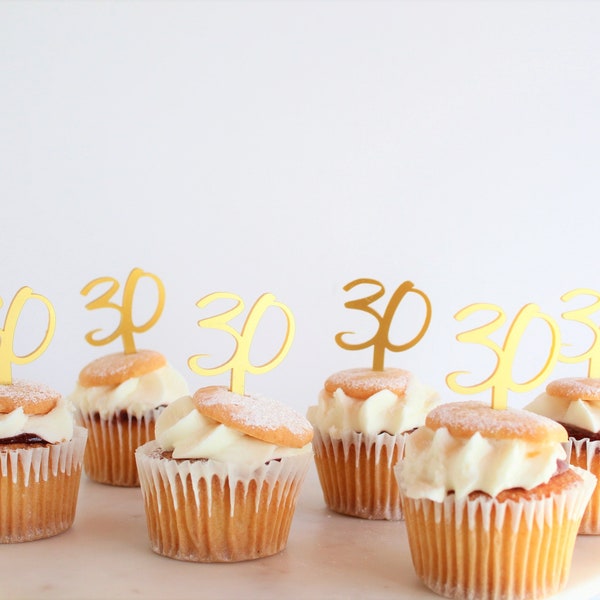 Number Cupcake - Etsy