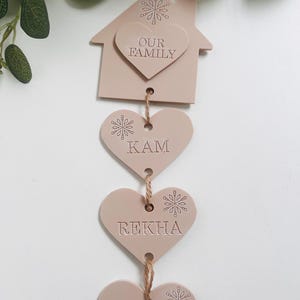 Personalised Our Family Wall Hanging | Our Family | Christmas Family ...
