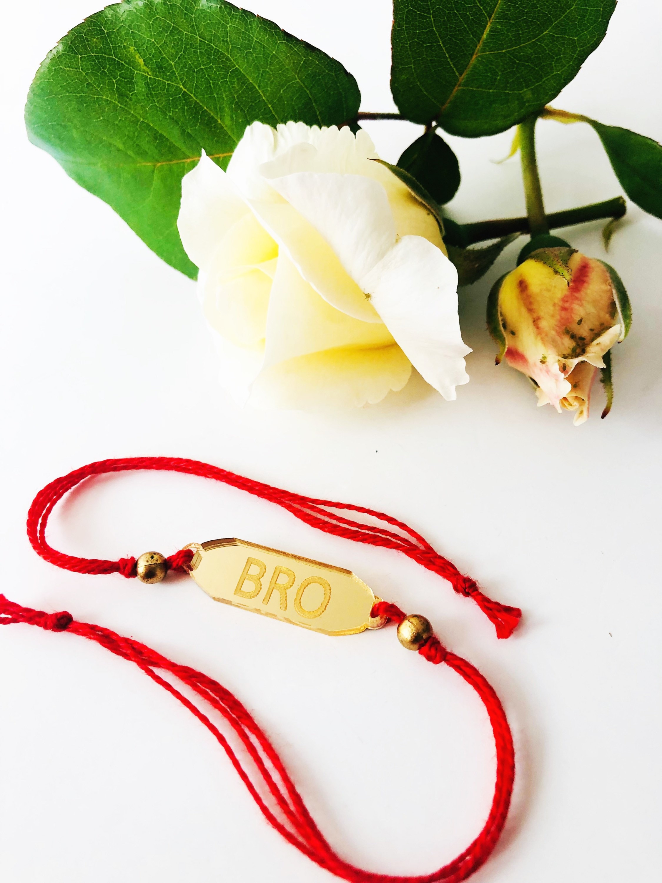 BRO Rakhi gold rakhi name rakhi Rakhri Raksha Bhandan | Etsy