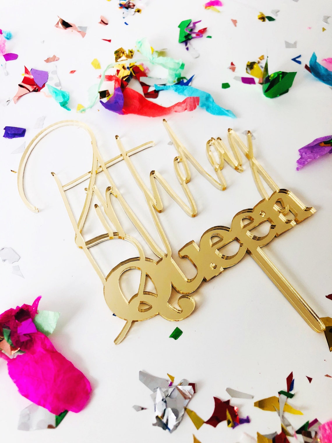 Birthday Cake Topperbirthday Queen Cake Topper Birthday Cake - Etsy