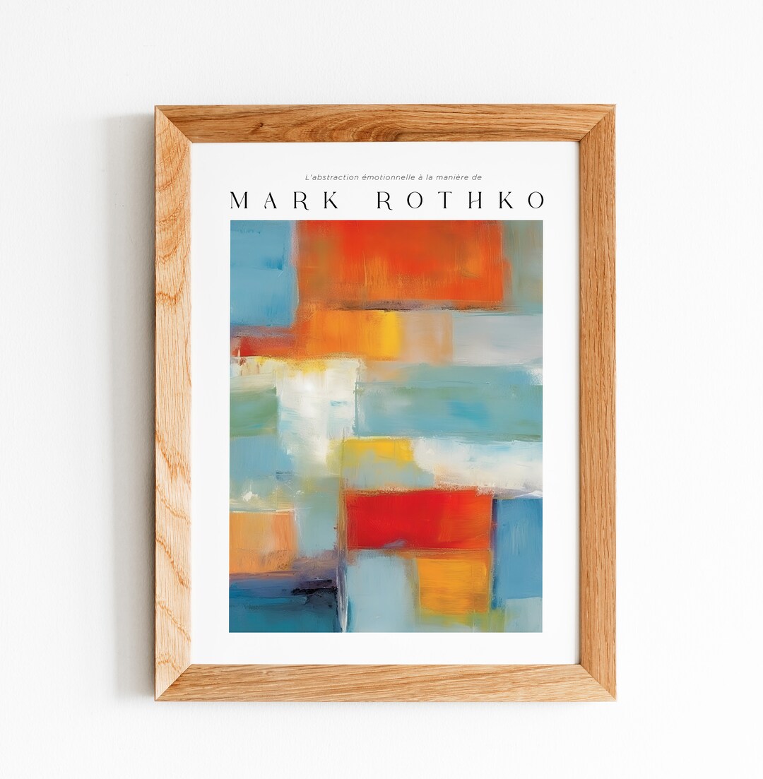 Mark Rothko Print, Mark Rothko Wall Art, Mark Rothko Paint, Mark Rothko ...