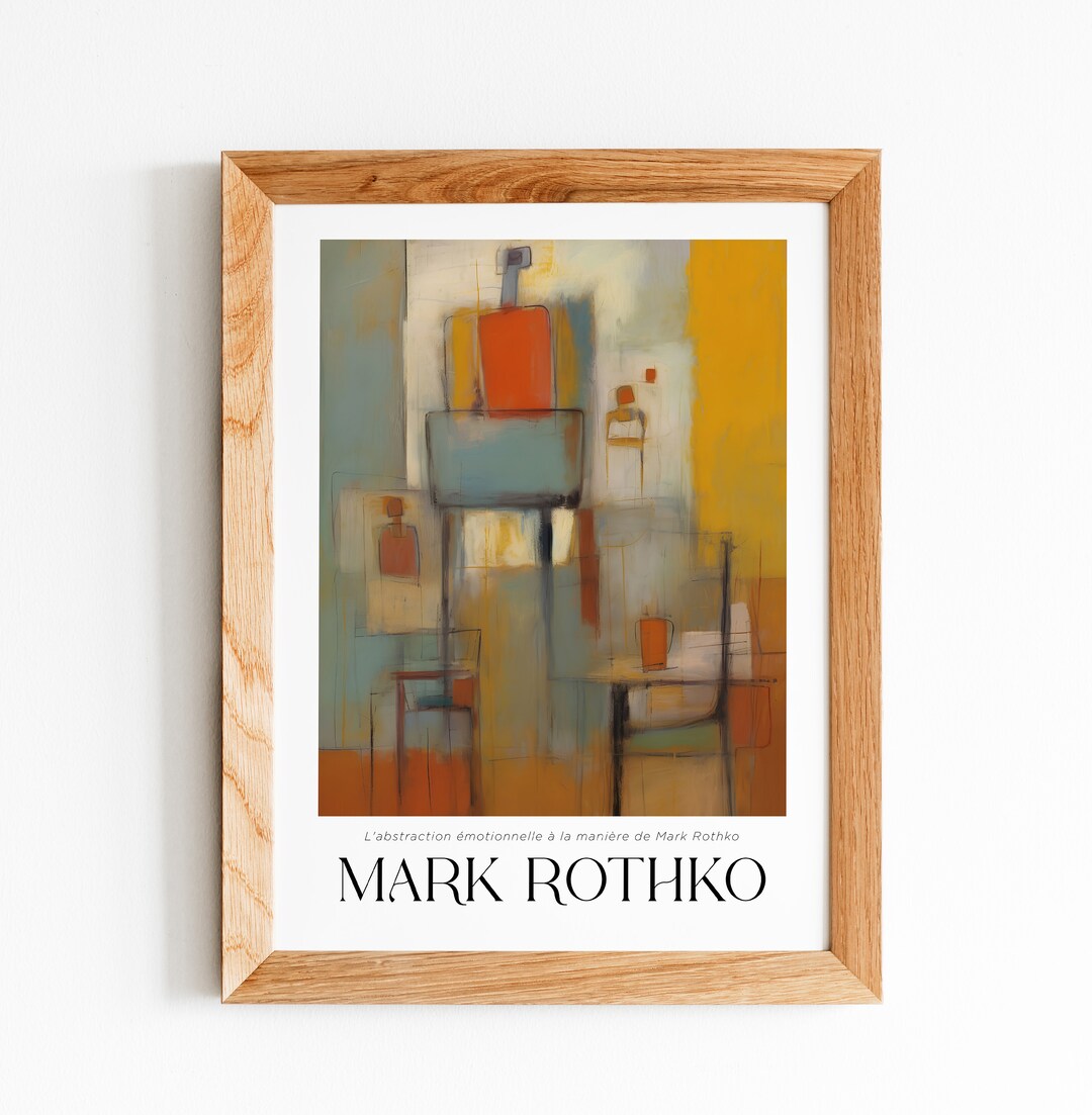 Mark Rothko Print, Mark Rothko Wall Art, Mark Rothko Paint, Mark Rothko ...