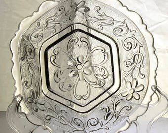 Vintage glass plates | Etsy
