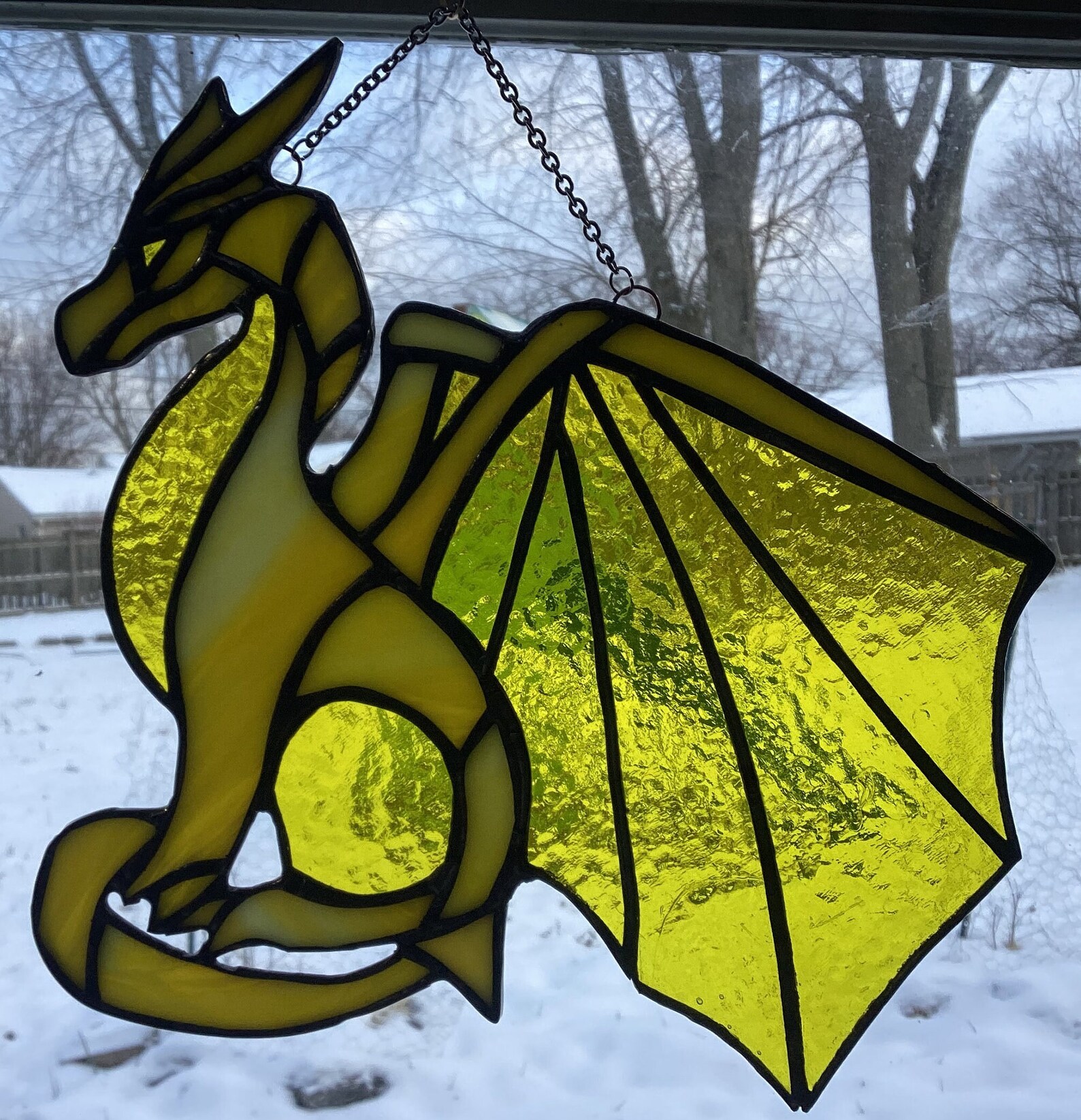 Wispy Elemental Dragon Suncatcher - Etsy