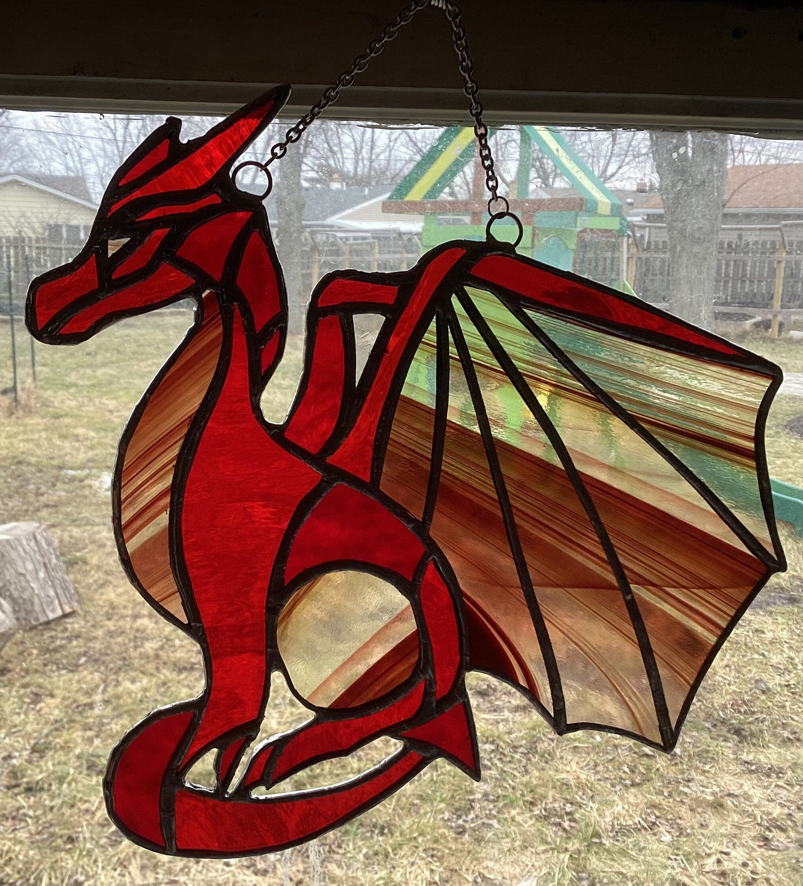 Wispy Elemental Dragon Suncatcher - Etsy