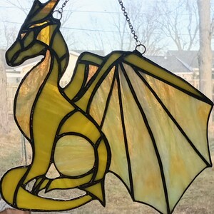 Wispy Elemental Dragon Suncatcher - Etsy
