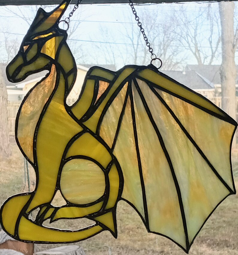 Wispy Elemental Dragon Suncatcher - Etsy