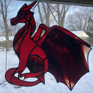 Wispy Elemental Dragon Suncatcher - Etsy