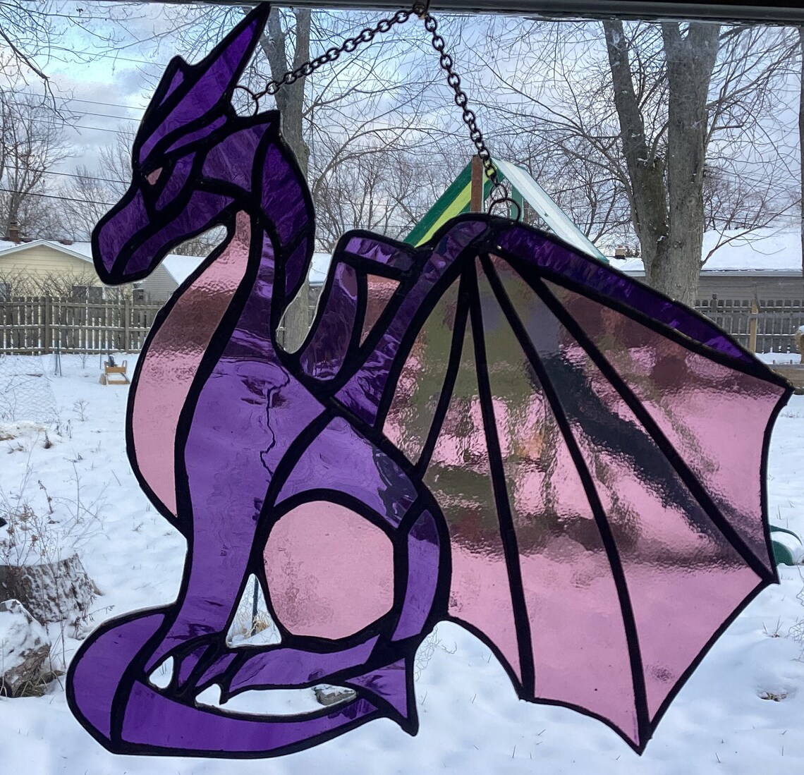 Wispy Elemental Dragon Suncatcher - Etsy