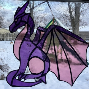 Wispy Elemental Dragon Suncatcher - Etsy