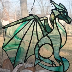 Wispy Elemental Dragon Suncatcher - Etsy
