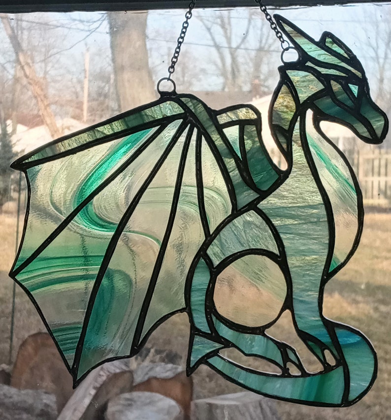 Wispy Elemental Dragon Suncatcher - Etsy