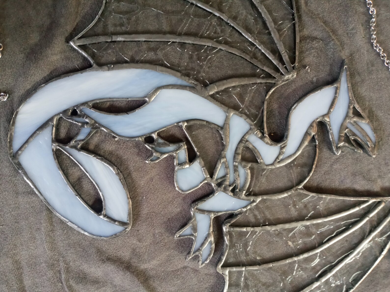 Fierce Flying Dragon Stained Glass Suncatcher - Etsy