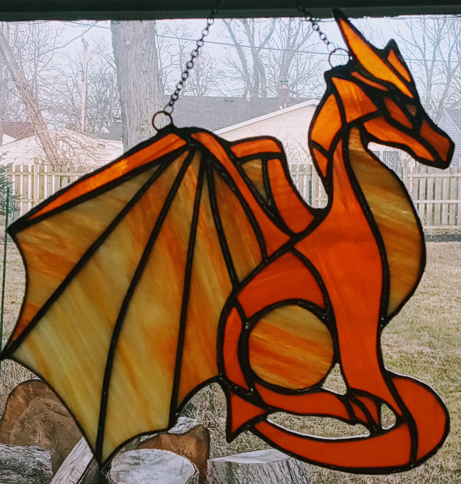 Wispy Elemental Dragon Suncatcher - Etsy
