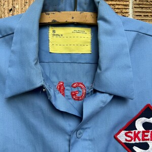Vintage 1960’s Kingman Skelly Service Chain Stitching Work Shirt Size ...