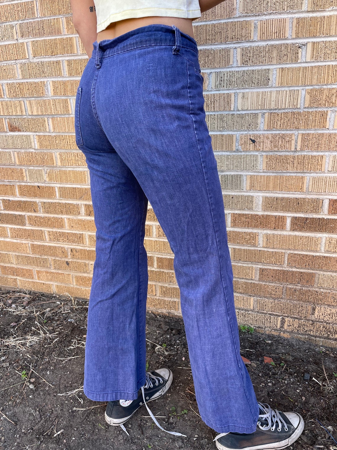 Vintage 1960’s 70’s JC Rapper Low Rise Flares Denim Pants Modern 30x30 ...