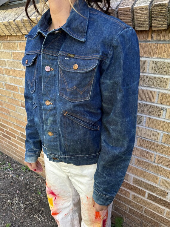 Vintage early 1970’s Wrangler denim jacket size M/L d… - Gem