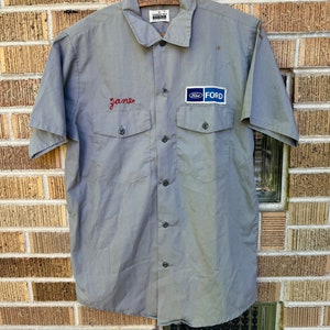 Vintage 1960’s Ford Mechanic Shirt Size Small King Kole - Etsy