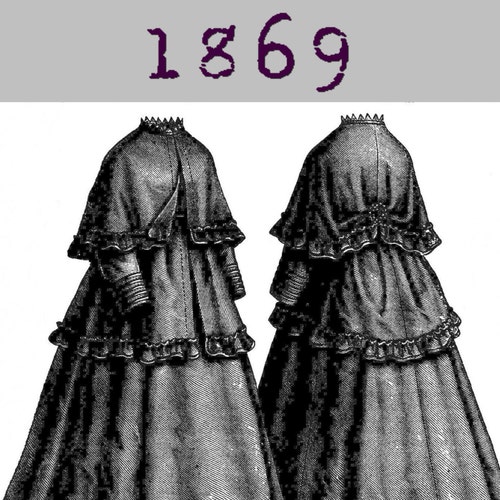 Walking Dress Victorian Reproduction PDF Pattern - Etsy
