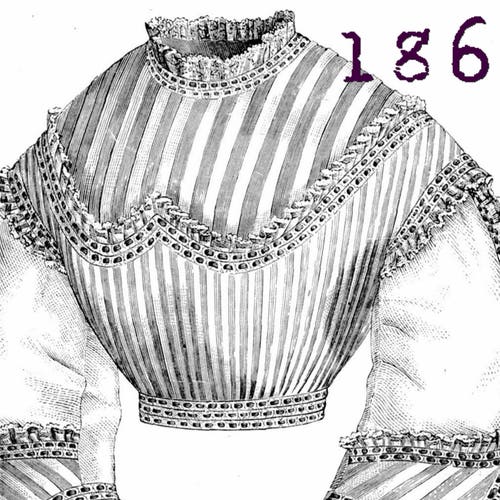 Fichu Victorian Reproduction PDF Pattern 1860's Made - Etsy